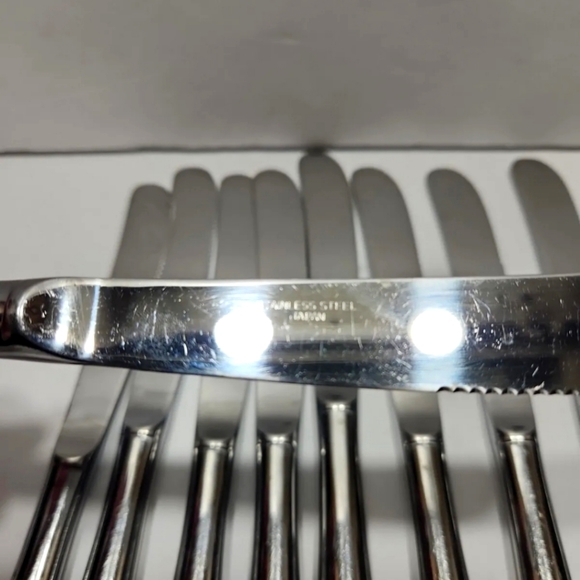 Lancaster Dining Japan Stainless Steel Pistol Handle Dinner Knives